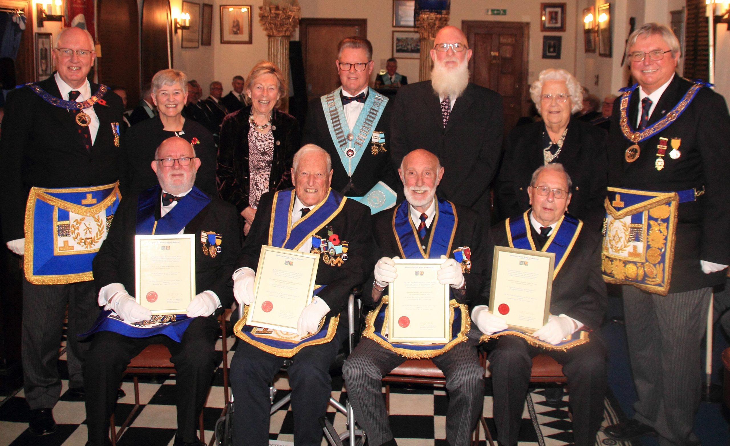 220 years in Masonry acknowledged by Provincial Grand Master at ...