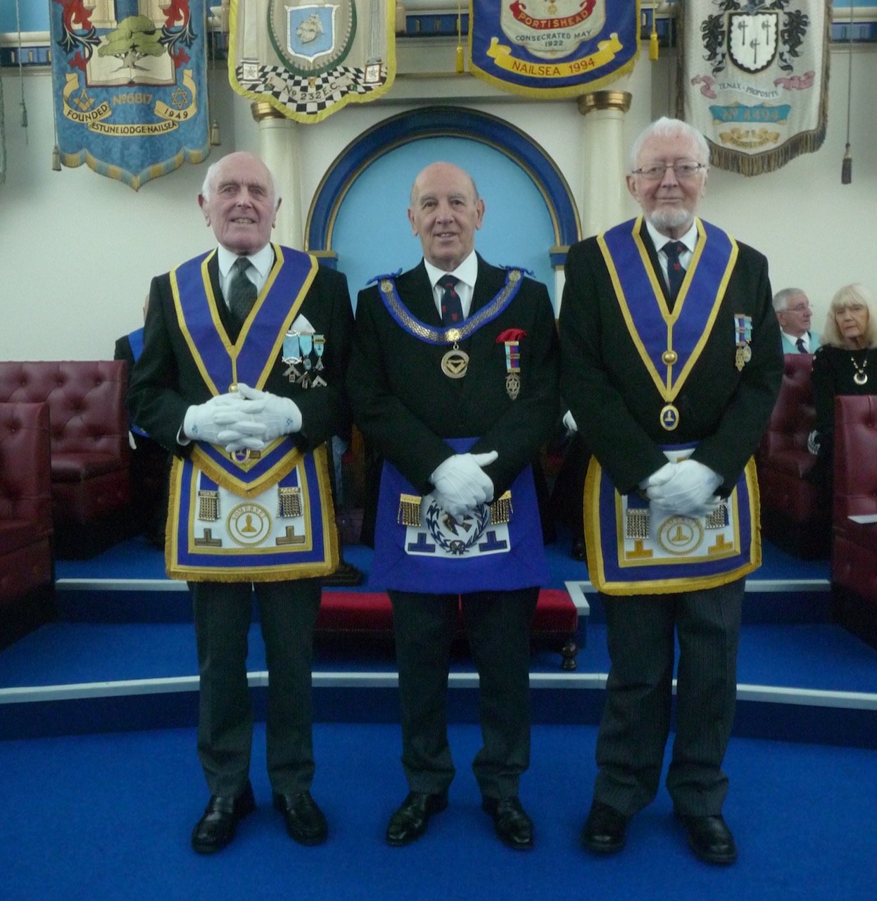Sir Isaac Newton Lodge celebrates with two of it’s senior brethren ...