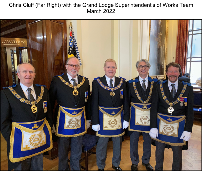 Chris Cluff – Superintendent of Works – Somerset Freemasons – www ...