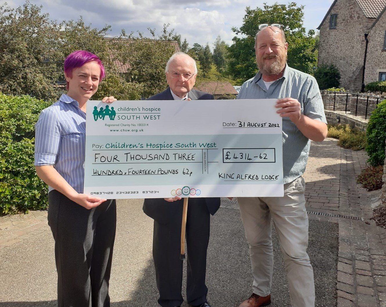 King Alfred Donation of £4314 – Somerset Freemasons – www ...