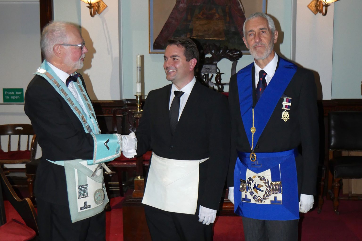 An Initiate, a GL Certificate and a Joiner at the Lodge of Brotherly ...