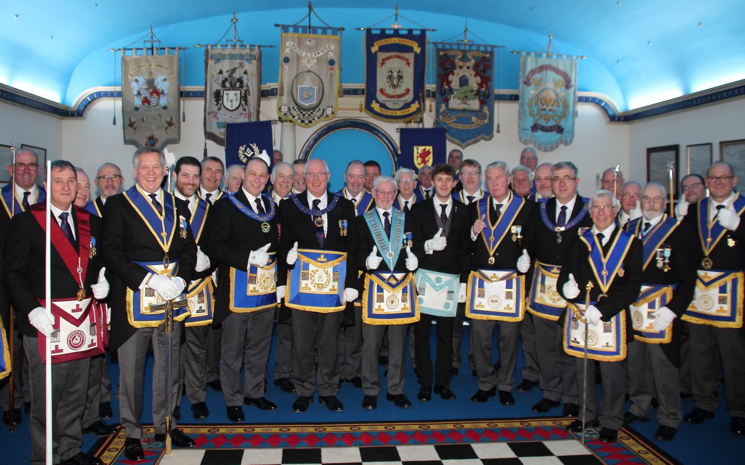 Ben Batley oversees the Team as they conduct a Raising at Sir Issac ...