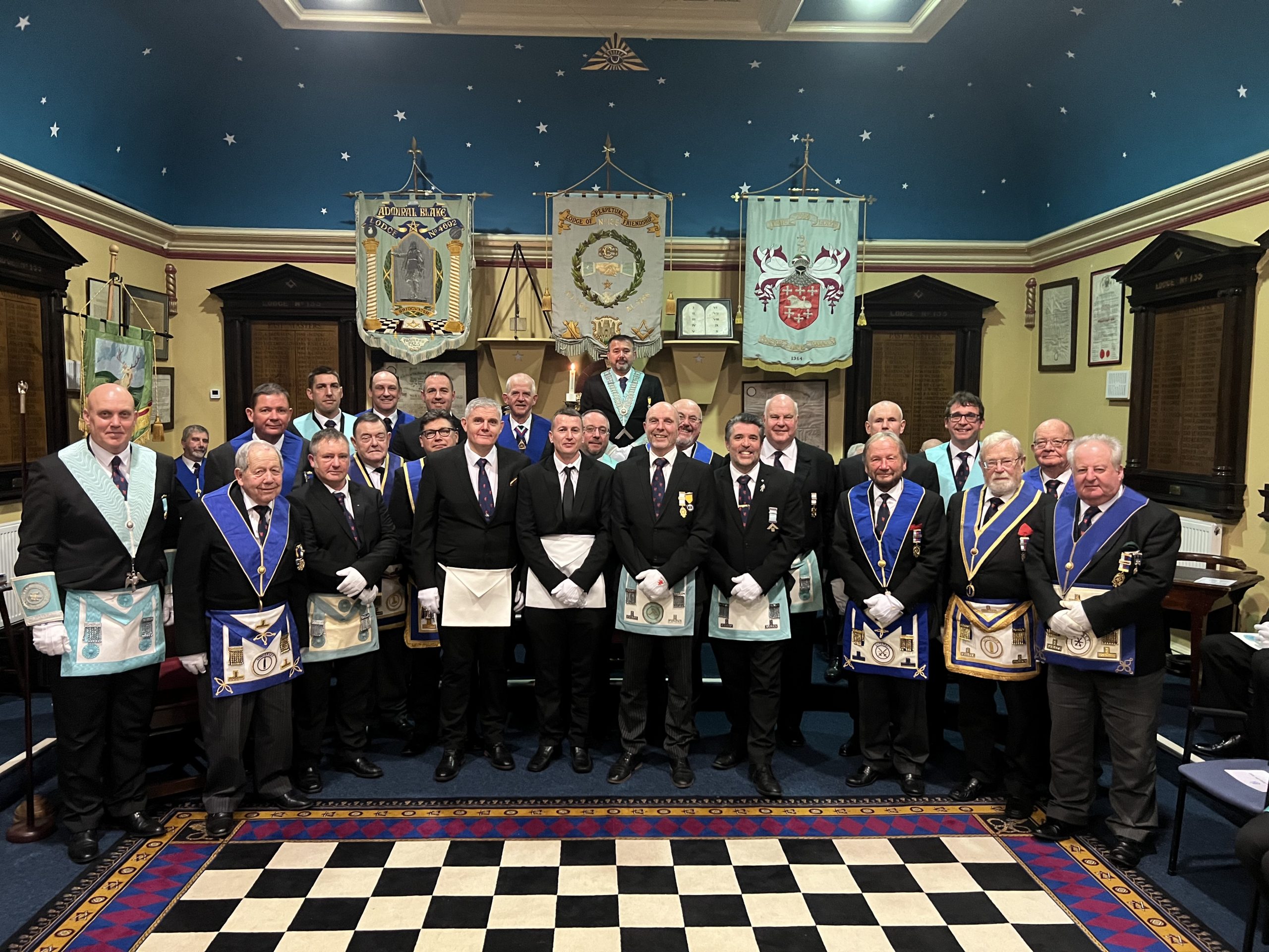 A great night at Admiral Blake, and a lovely reason to become a Mason ...