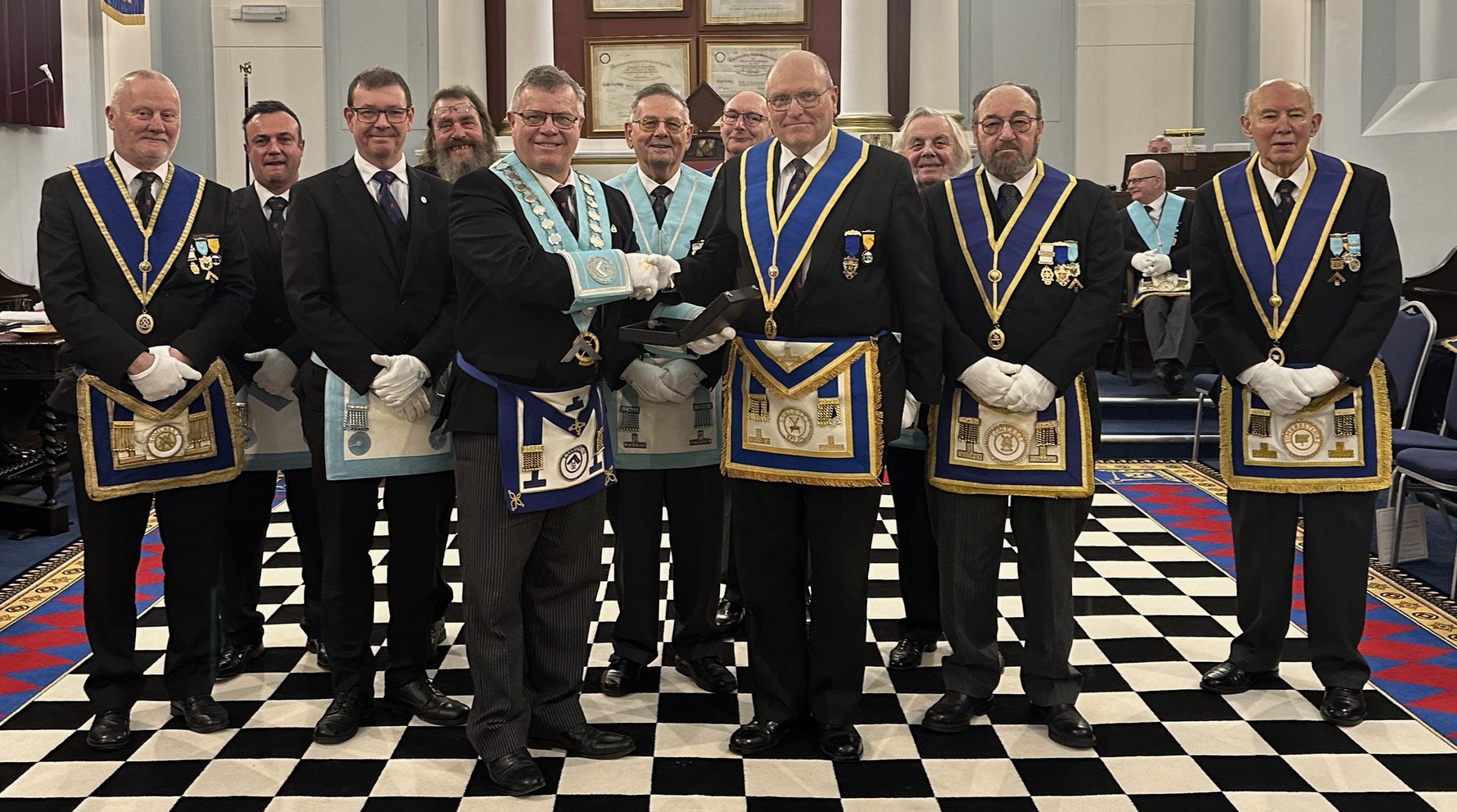 The Travelling Trowel arrives at St George – Somerset Freemasons – www ...