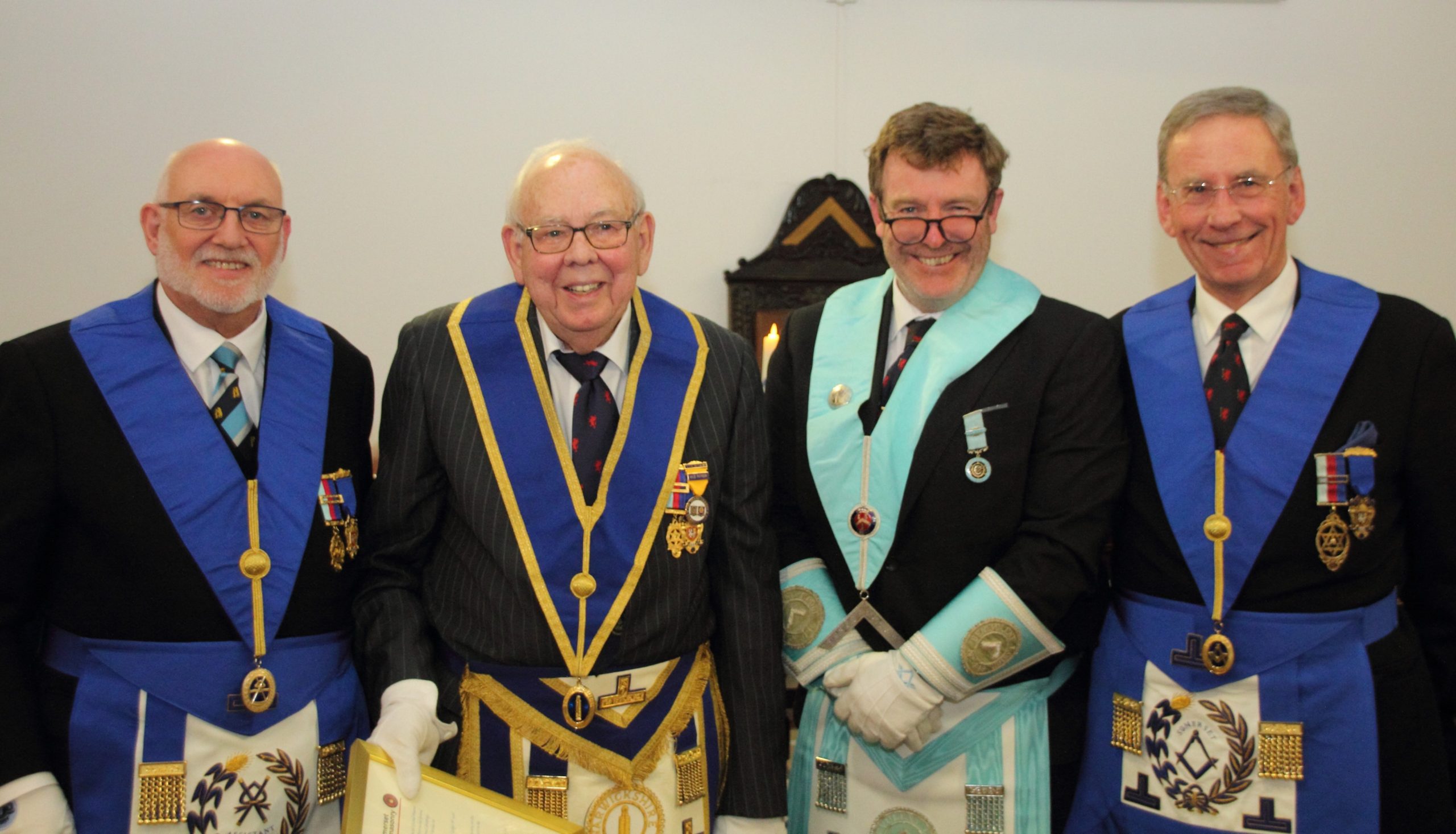 John Rook Receives his 50 Year Service Award – Somerset Freemasons ...