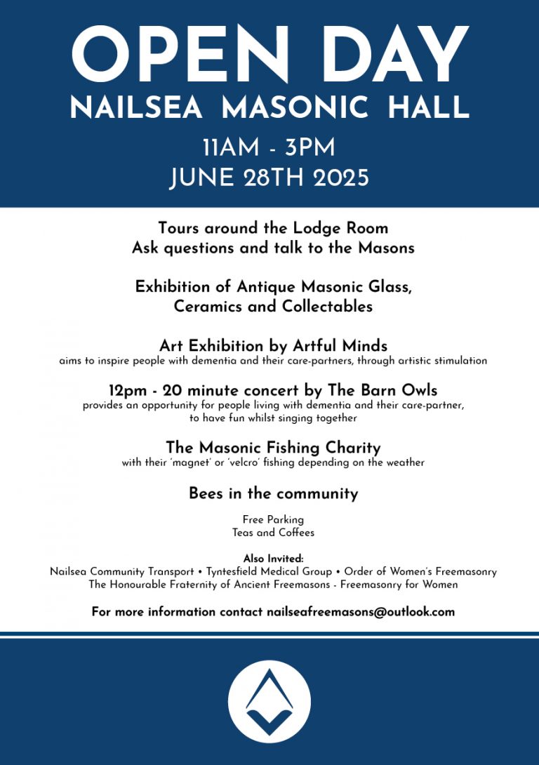 Nailsea Masonic Hall Open Day – 28th June 2025 – Somerset Freemasons ...