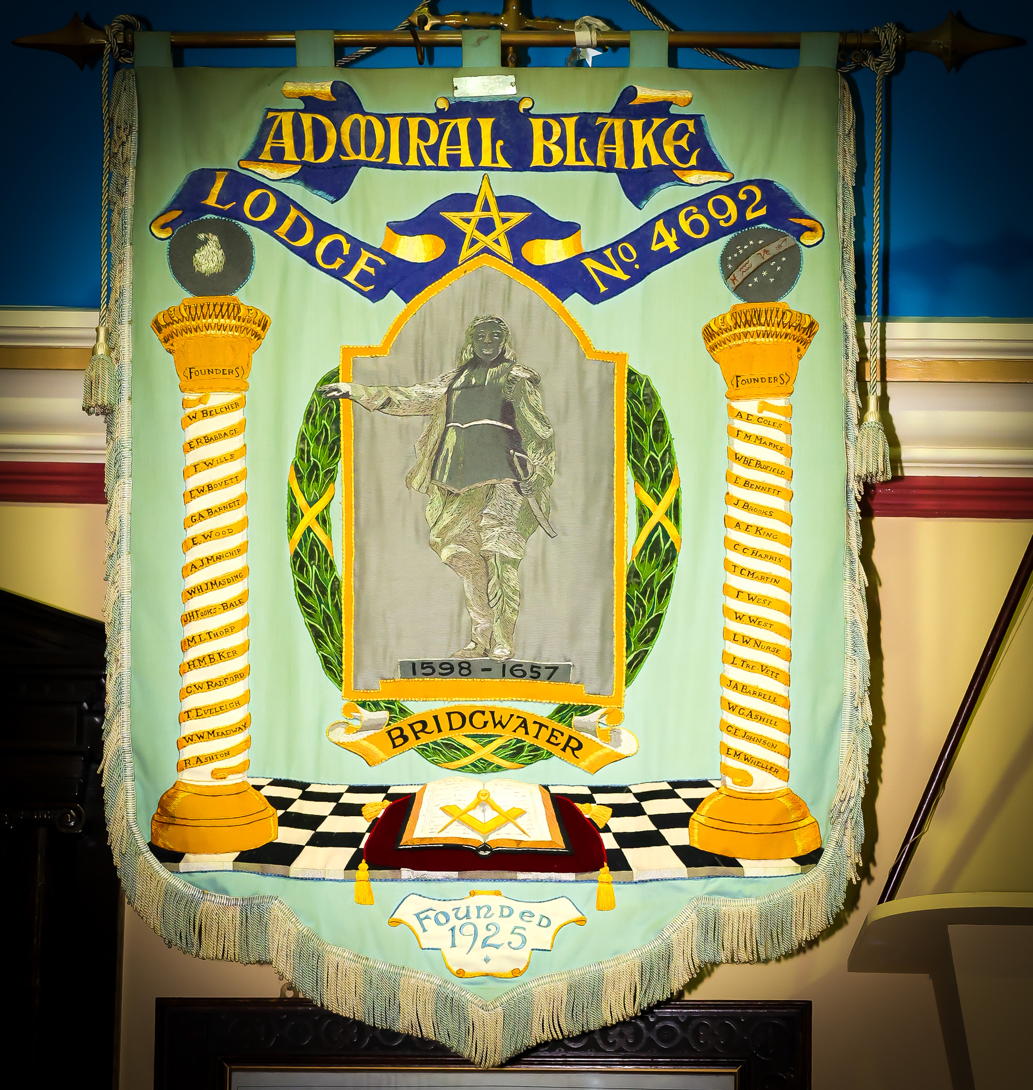 A Century for Admiral Blake Lodge – Somerset Freemasons – www ...