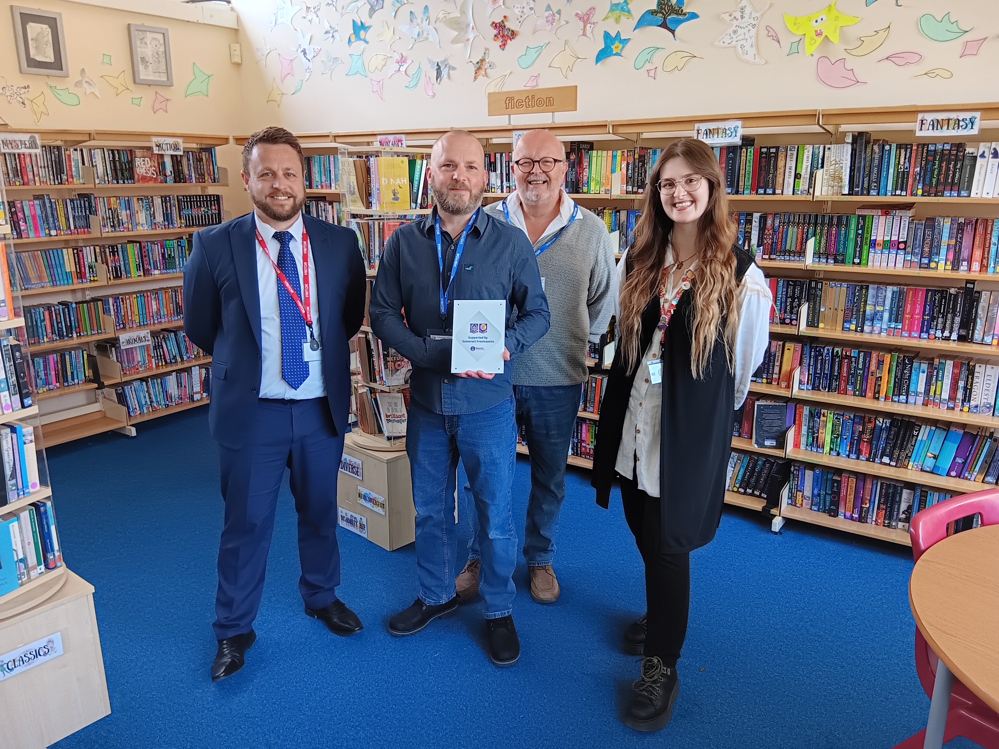 St Dunstan’s School Library Donation – Somerset Freemasons – www ...