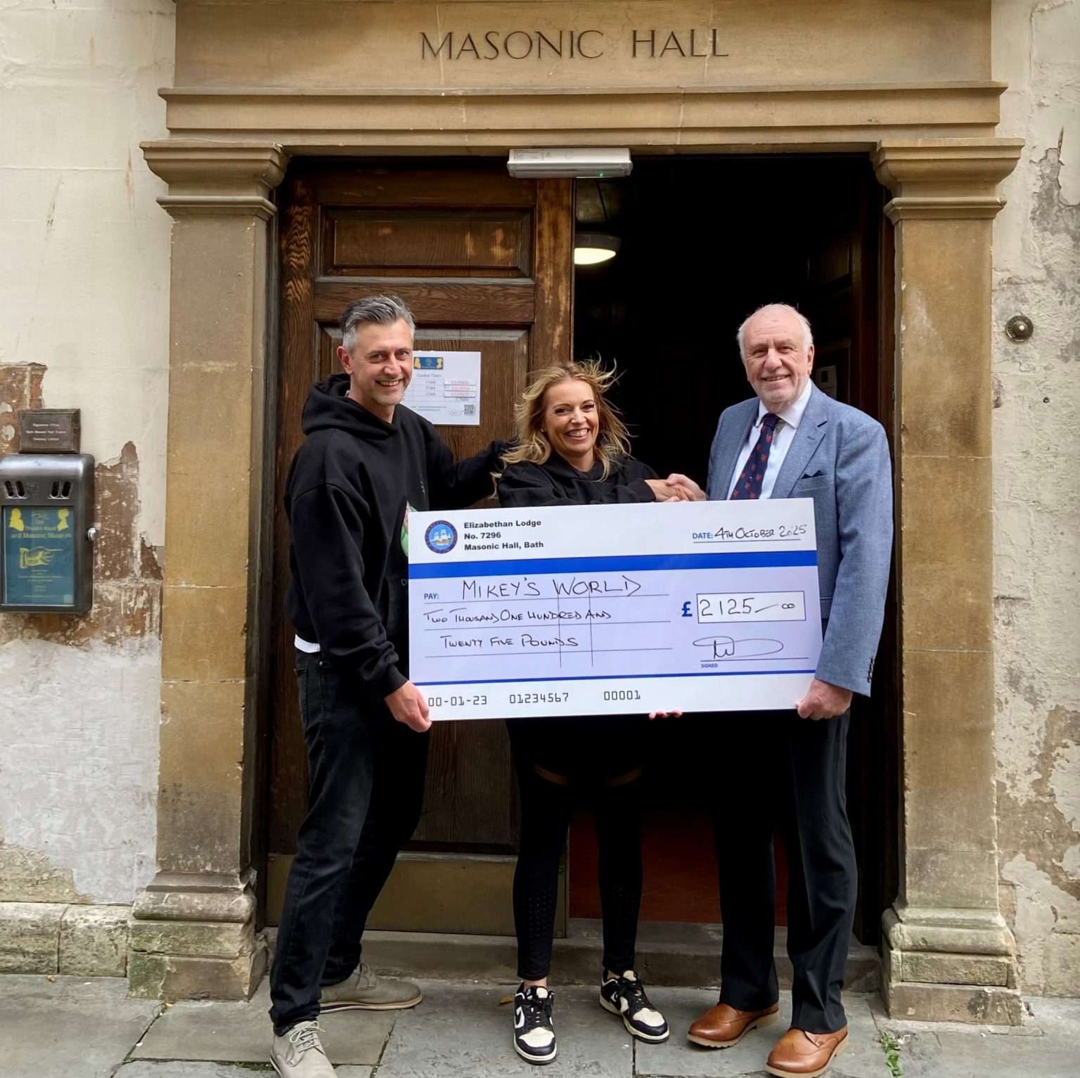 Elizabethan Lodge Support Mikey’s World – Somerset Freemasons – www ...