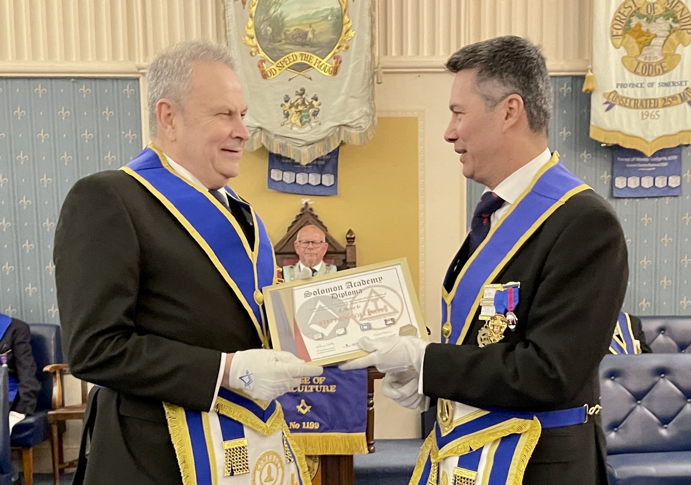Stephen Collings receives his Solomon Academy Diploma – Somerset ...