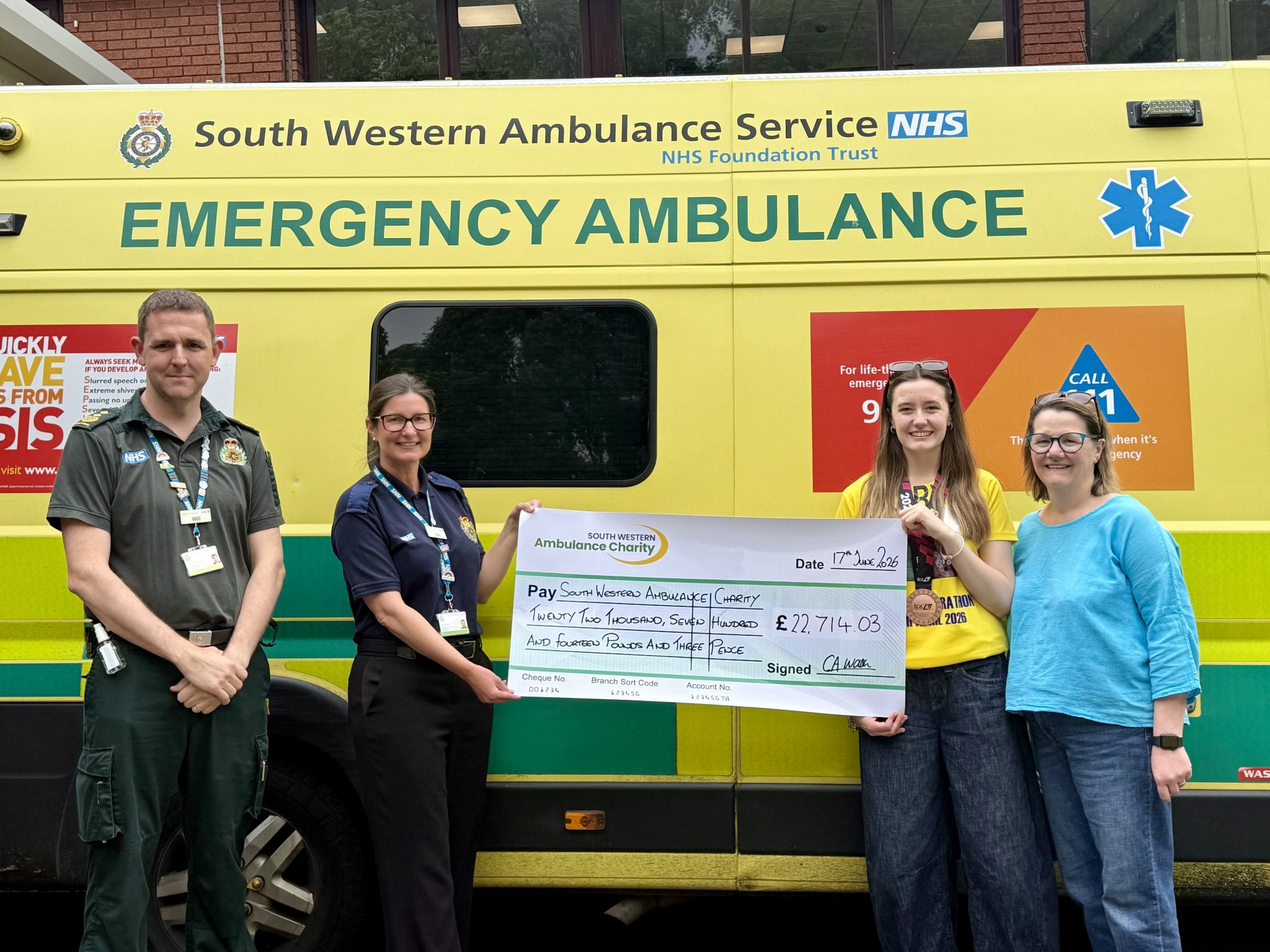 Sir Thomas De Cheddre help to donate over £22,714 to SWAS Charity ...