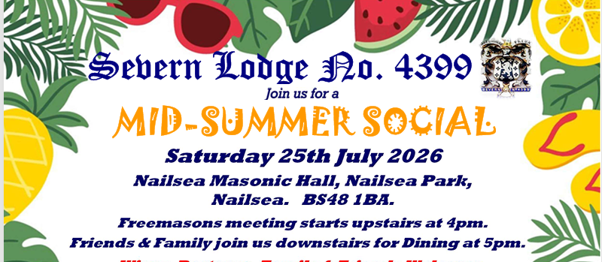 Severn Summer Social – Somerset Freemasons – www.somersetfreemasons.org